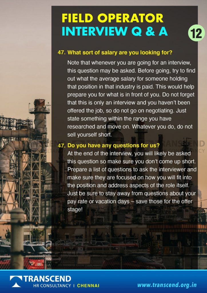 Field Operator Interview Questions&Answers| Refinery O&G Petrochemical