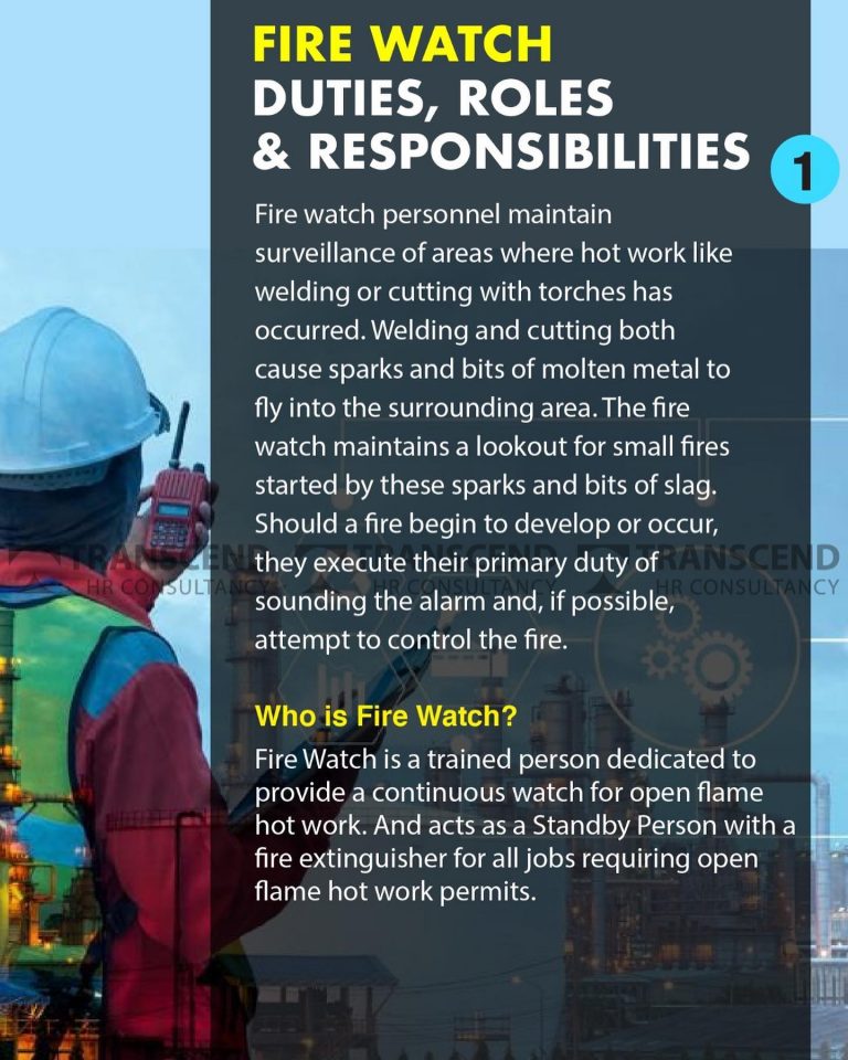 Fire Watch Roles and Responsibility - Transcend Group