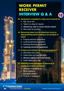 Work Permit Receiver Interview Question and Answers - Transcend Group