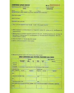 Saudi Aramco Work Permit types | Confined space entry work Permit